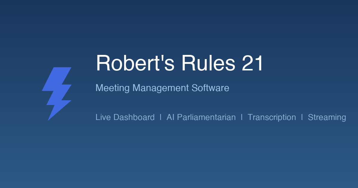 Robert's Rules Tutorial